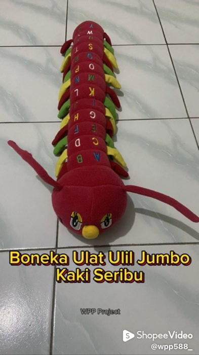 Boneka Ulat Ulil Jumbo Kaki Seribu Hiasan Dashboard Mobil ABJAD ...