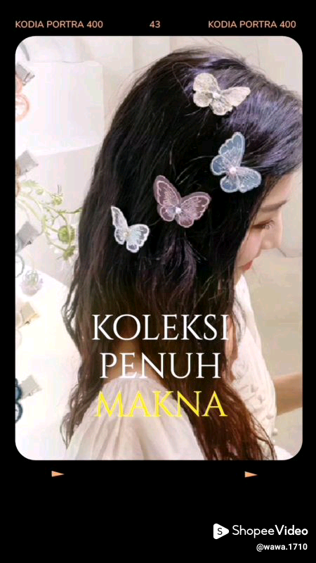 jepit kupu-kupu lucu | Shopee Video Indonesia