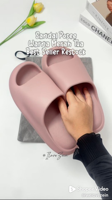 sandal pose ori super empuk warna cakep | Shopee Video Indonesia