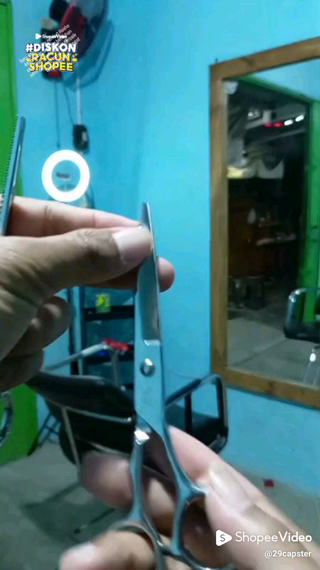 gunting Kasho 440C silver | Shopee Video Indonesia